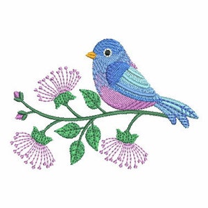 Spring Birds Machine Embroidery Designs Pack Instant Download 4x4 5x5 ...