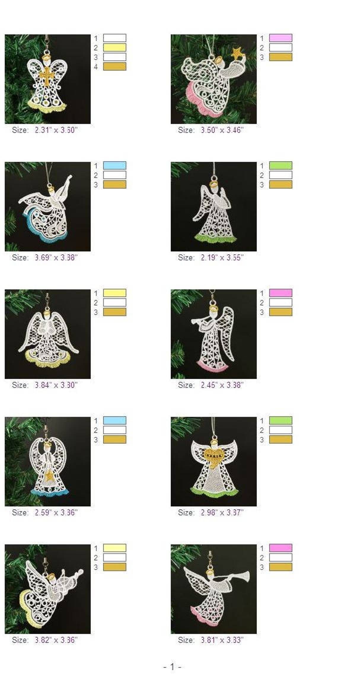 FSL Angels Free Standing Lace Christmas Ornament Machine - Etsy