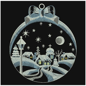 Winter Scenery Machine Embroidery Designs Pack Instant Download 5x5 6x6 ...