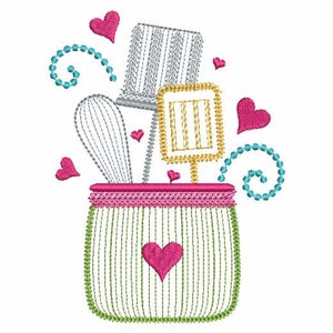 Kitchen Utensils Cooking Tools Machine Embroidery Designs Instant ...