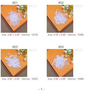FSL Flowers Free Standing Lace Machine Embroidery Designs Instant ...