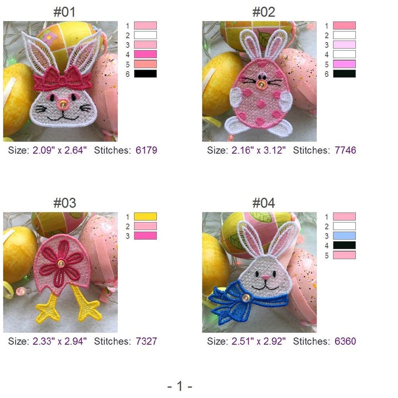FSL Easter Free Standing Lace Machine Embroidery Designs Instant ...