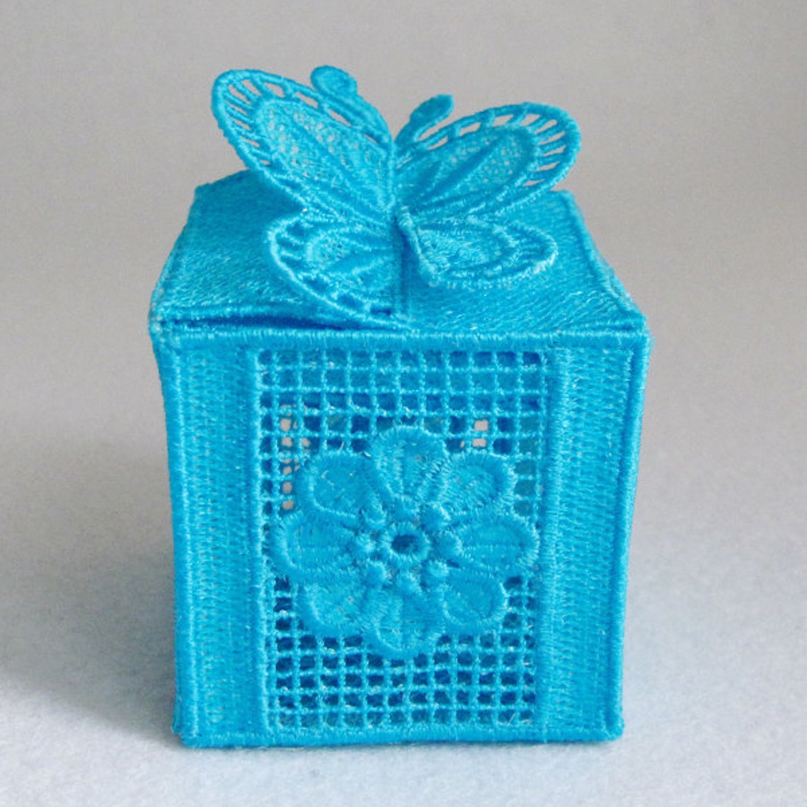 3D FSL Cross Gift Box Free Standing Lace Butterfly Flower - Etsy
