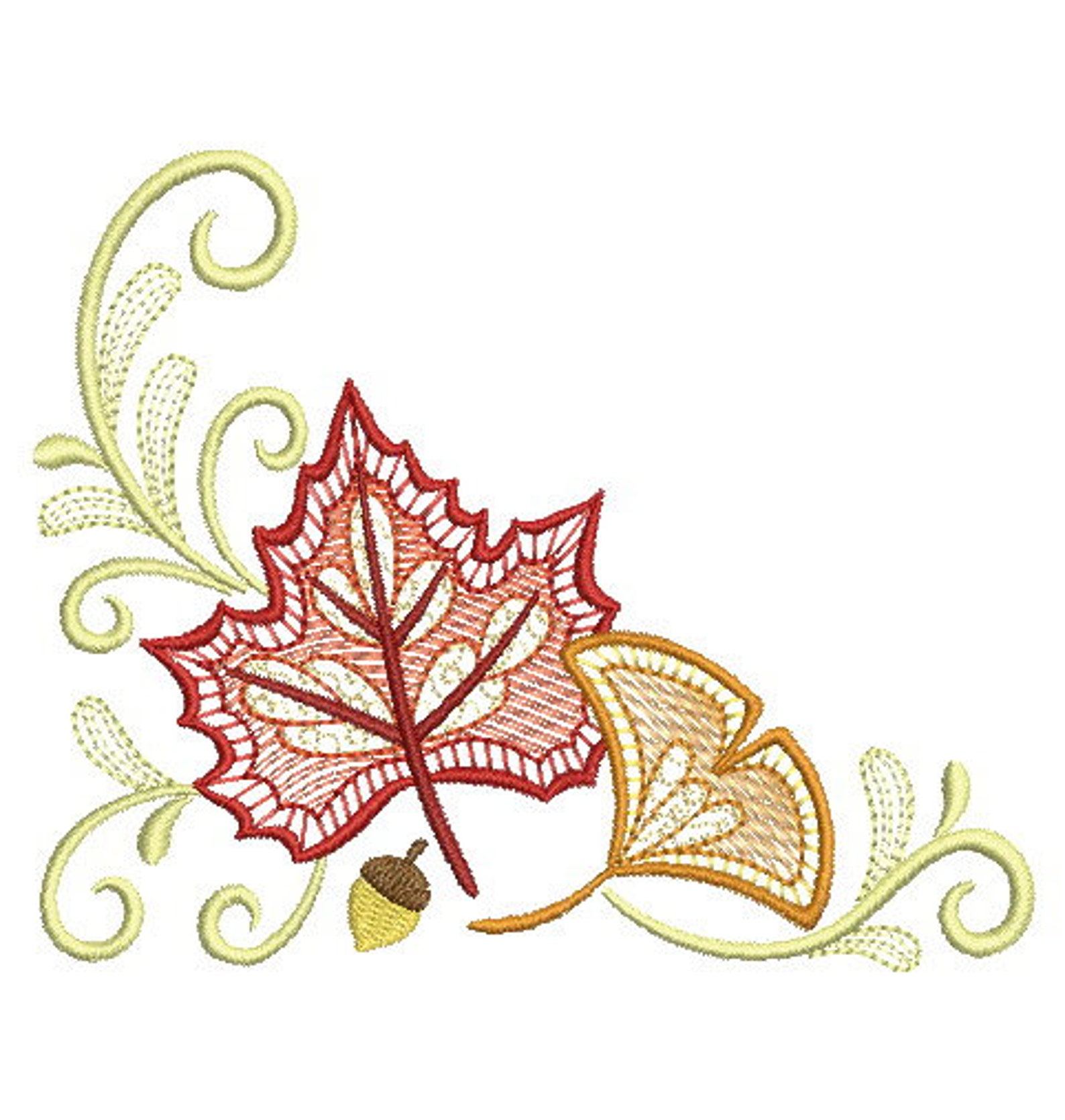 Autumn Fantasy Machine Embroidery Designs Instant Download 4x4 - Etsy