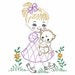 Vintage Child Machine Embroidery Designs Pack Instant Download 4x4 5x5 ...