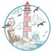 Lighthouses Machine Embroidery Designs Pack Instant Download 4x4 5x5 ...