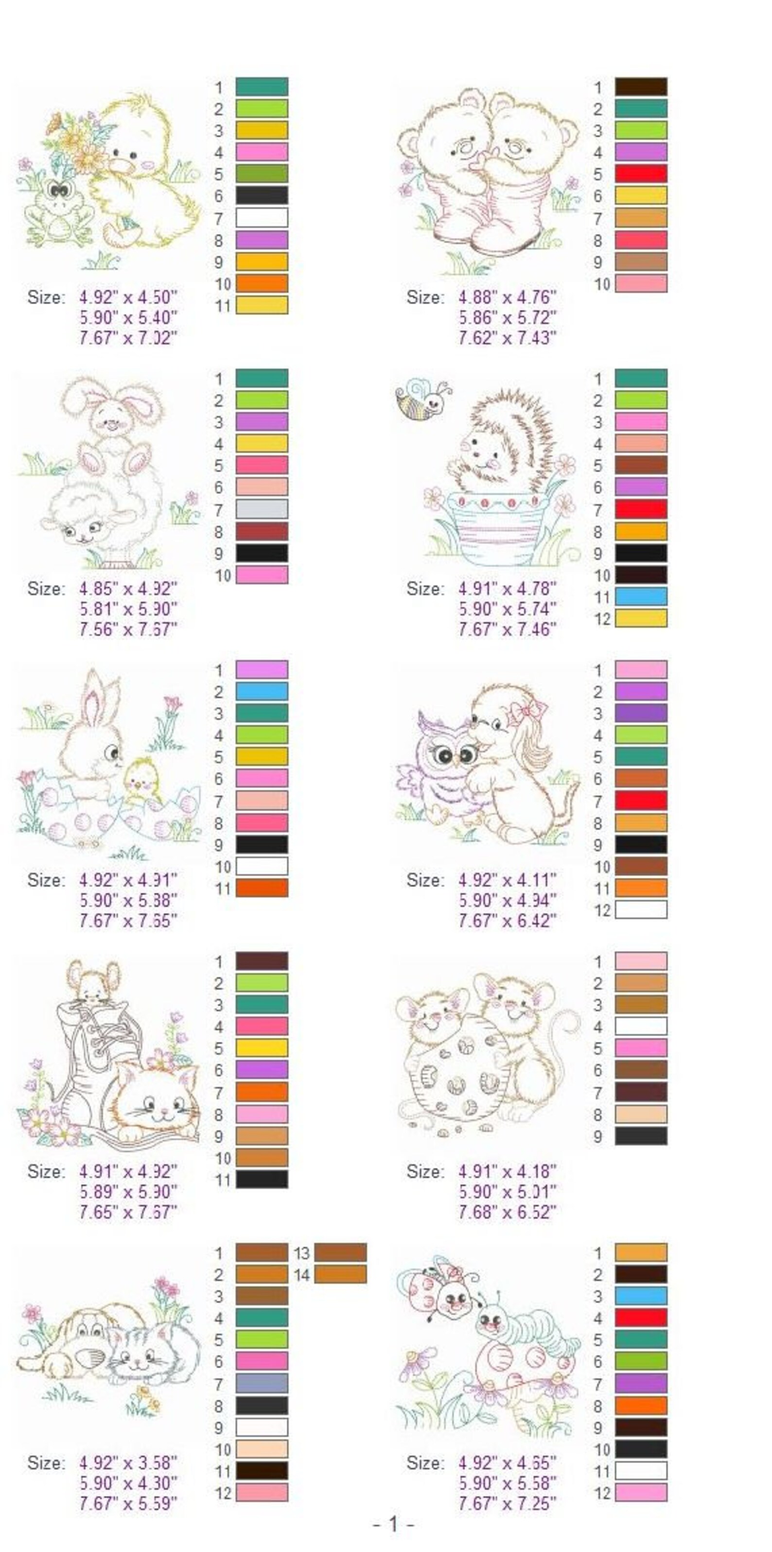 Vintage Best Friends Machine Embroidery Designs Pack Instant - Etsy