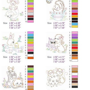 Vintage Best Friends Machine Embroidery Designs Pack Instant | Etsy