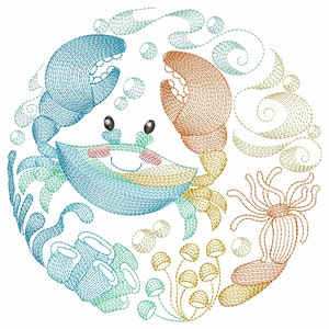 Under the Sea Machine Embroidery Designs Pack Instant Download 5x5 6x6 ...