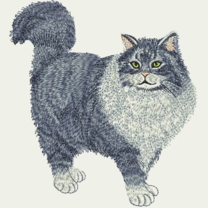 Realistic Cats Machine Embroidery Designs Instant Download Some 5x7 ...