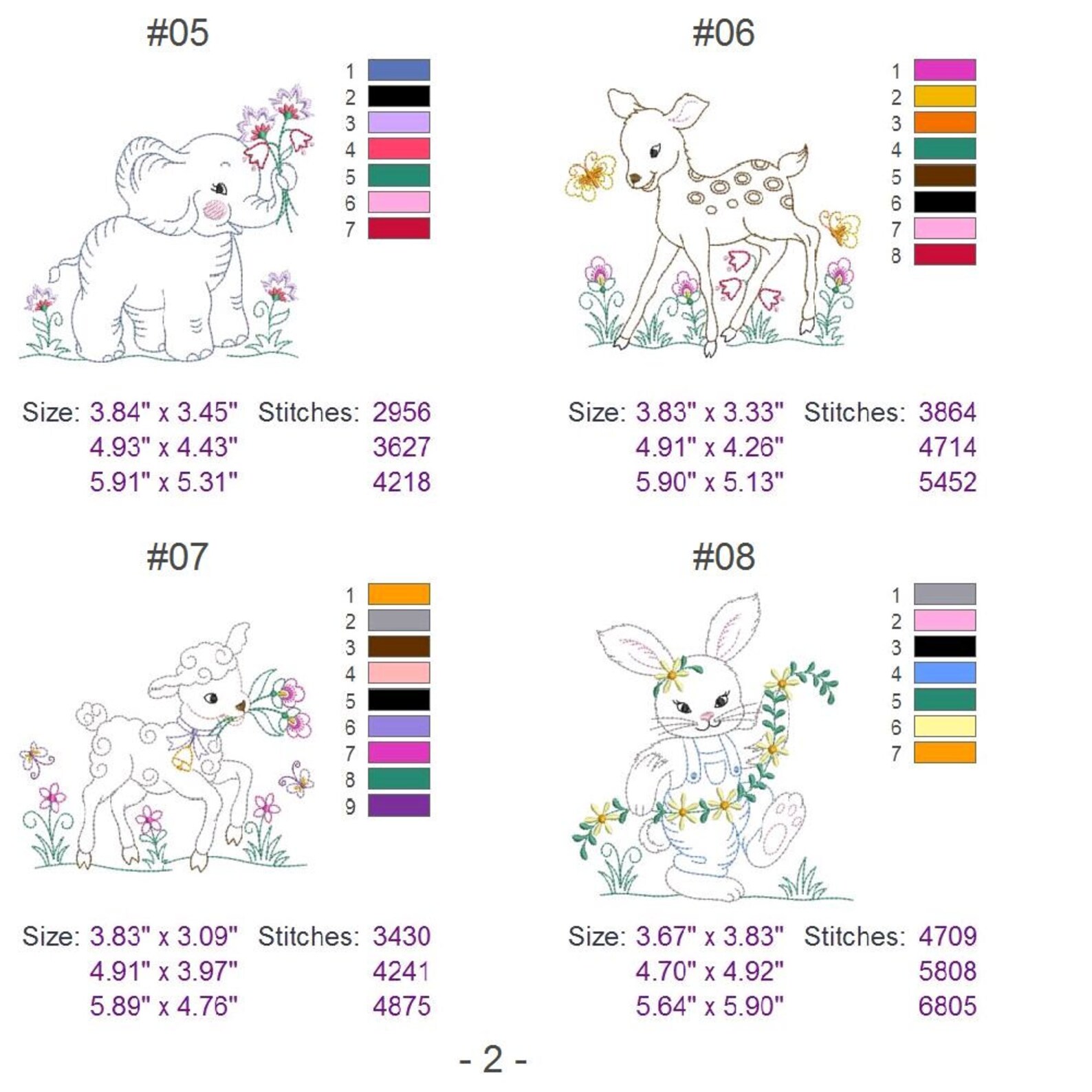 Vintage Baby Animals Machine Embroidery Designs Instant - Etsy