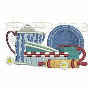 In the Kitchen Machine Embroidery Designs Instant Download 4x4 Hoop 10 ...