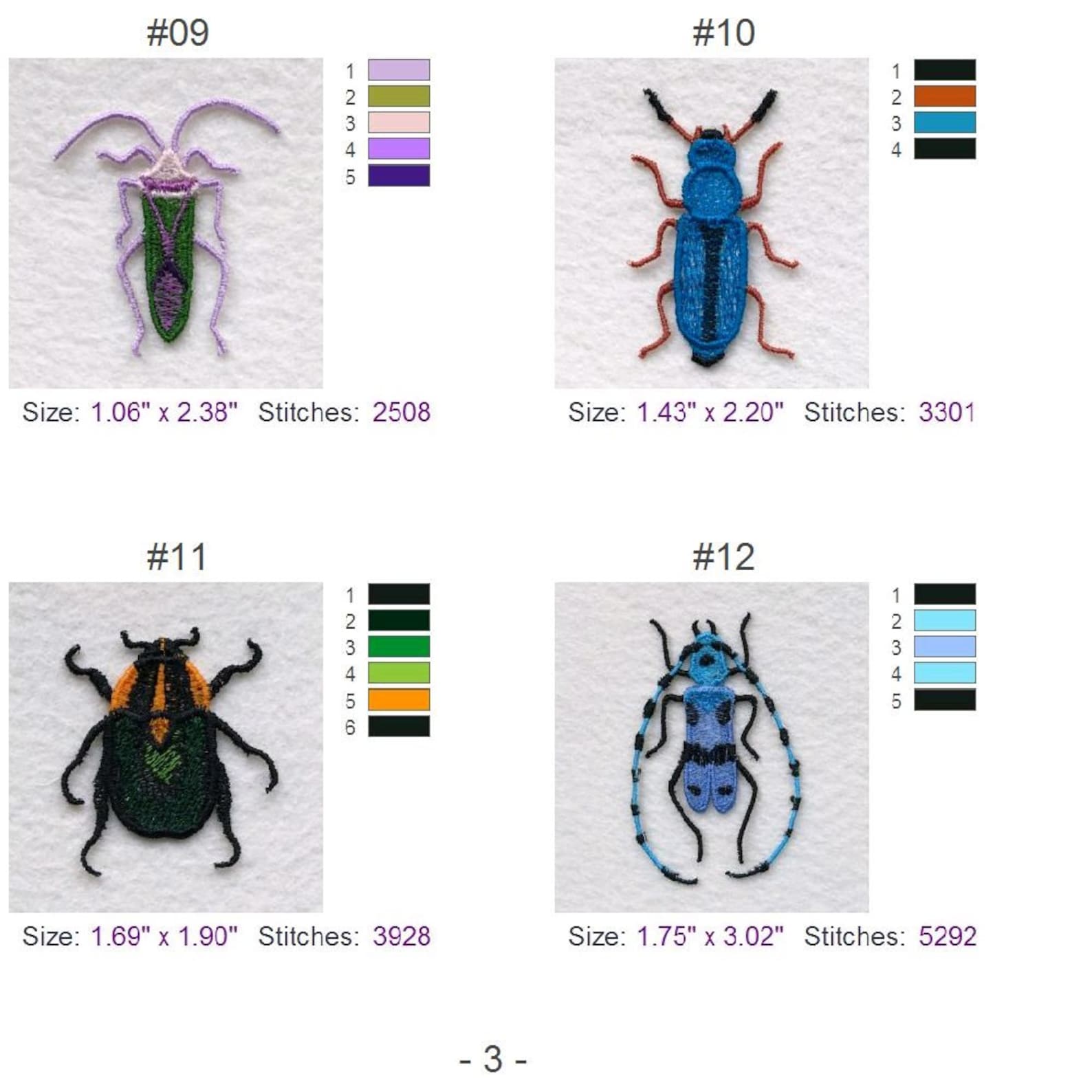 FSL Insects Free Standing Lace Bugs Machine Embroidery Designs Instant ...