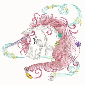 Magical Unicorn Machine Embroidery Designs Pack Instant Download 5x5 ...
