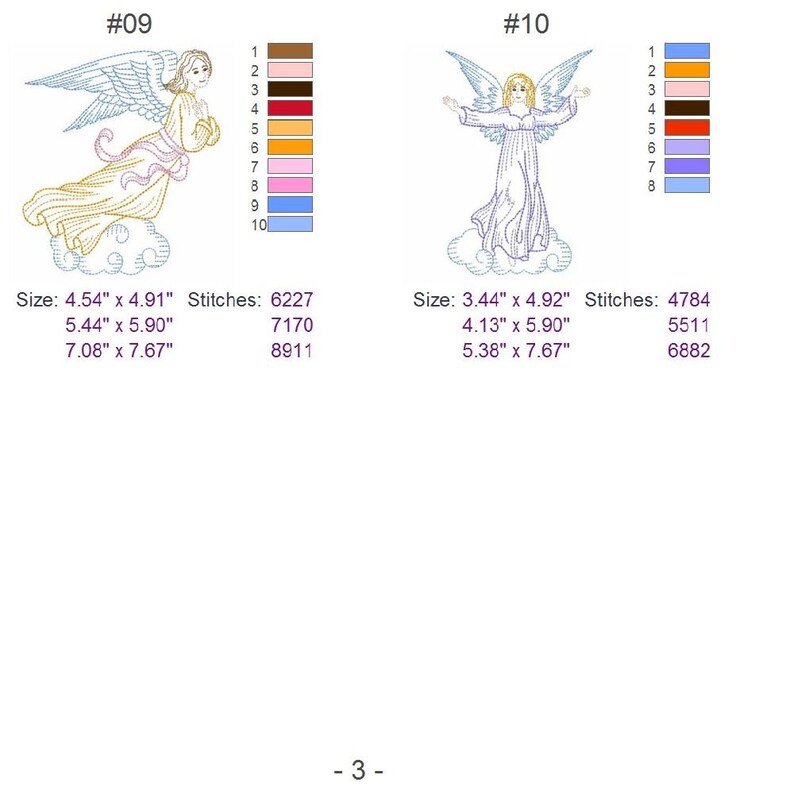 Vintage Angels Machine Embroidery Designs Pack Instant Download 5x5 6x6 ...