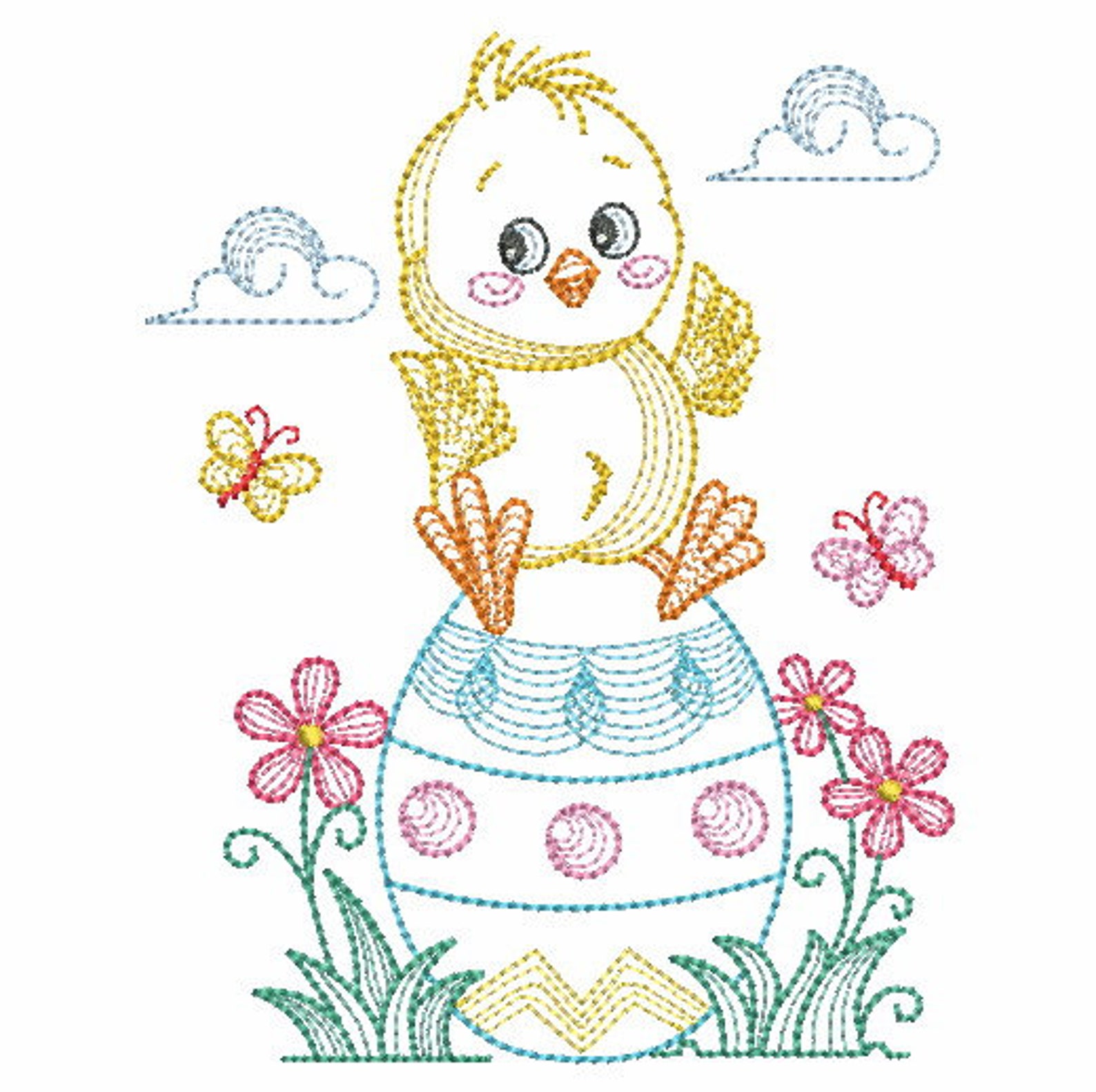 Vintage Easter Machine Embroidery Designs Pack Instant - Etsy