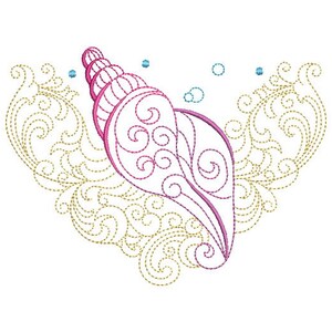 Vintage Seashells Machine Embroidery Designs Instant Download 5x5 6x6 ...