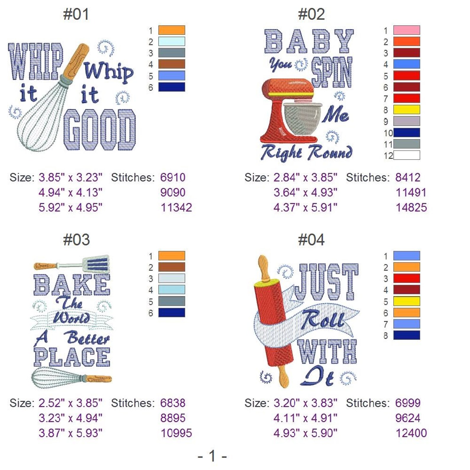 Kitchen Rules Machine Embroidery Designs Pack Instant Download - Etsy