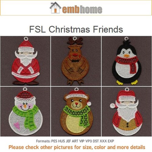 FSL Mini Christmas Ornament Free Standing Lace Machine | Etsy