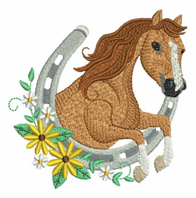 Horses Animals Machine Embroidery Designs Pack Instant - Etsy