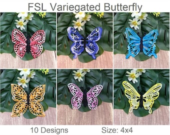 FSL Butterfly Free Standing Lace Machine Embroidery Designs Instant ...