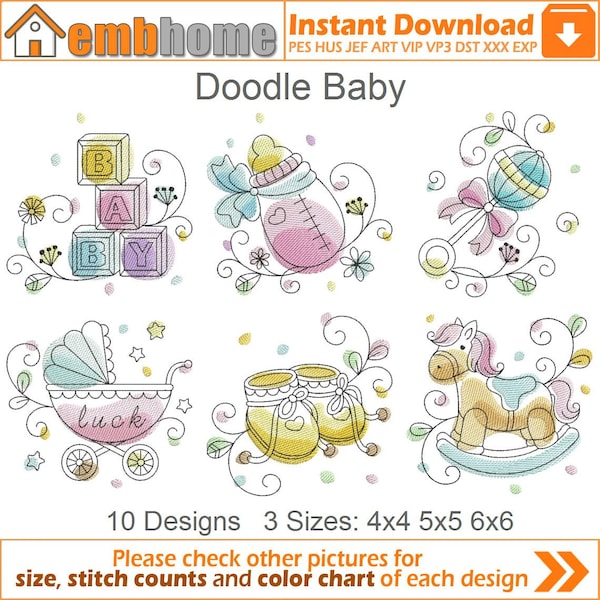 Machine Embroidery Designs Baby - Etsy