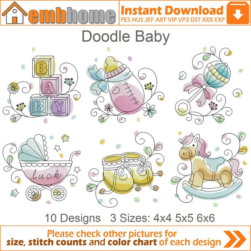 Machine Embroidery Designs Baby - Etsy