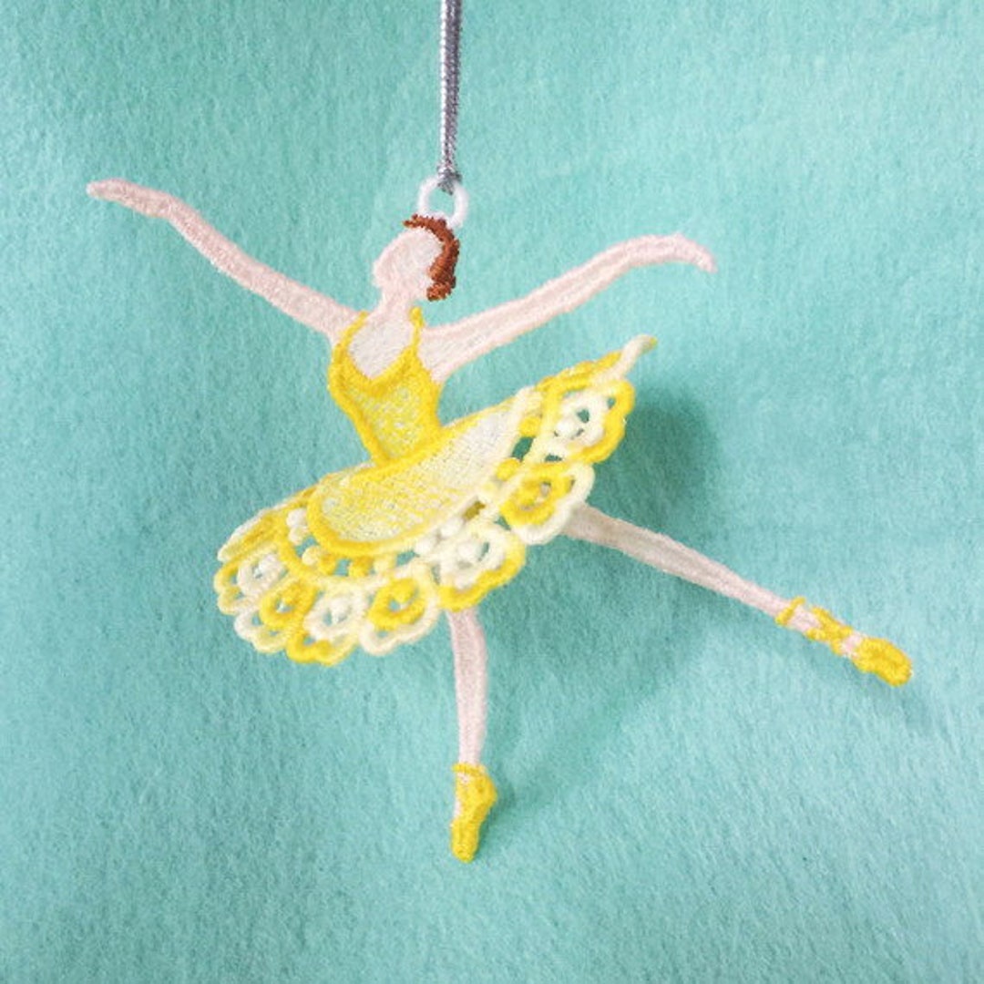 3D FSL Ballerina Free Standing Lace Machine Embroidery Designs Instant ...