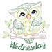 Days of the Week Owls Machine Embroidery Designs Pack Instant - Etsy