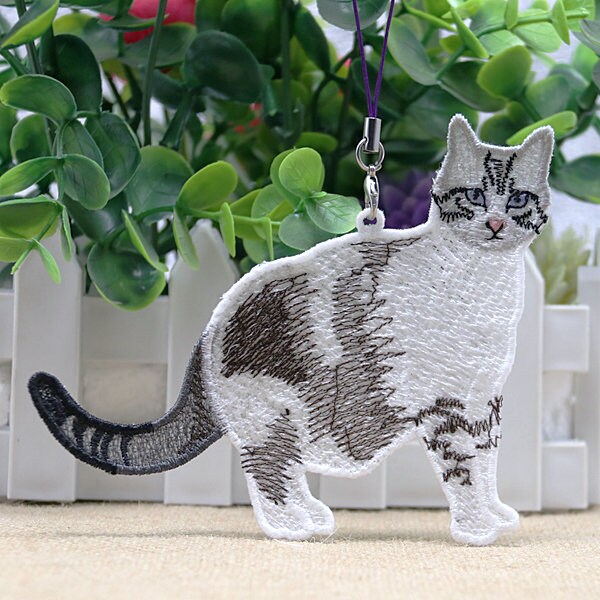 FSL Realistic Cat Free Standing Lace Machine Embroidery Designs Instant ...