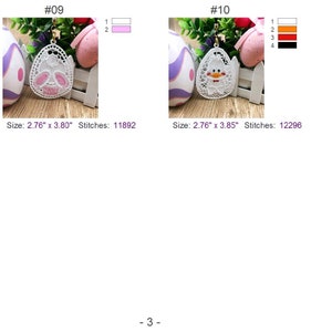 FSL Easter Eggs Free Standing Lace Machine Embroidery Designs Instant Download 4x4 Hoop 10 ...