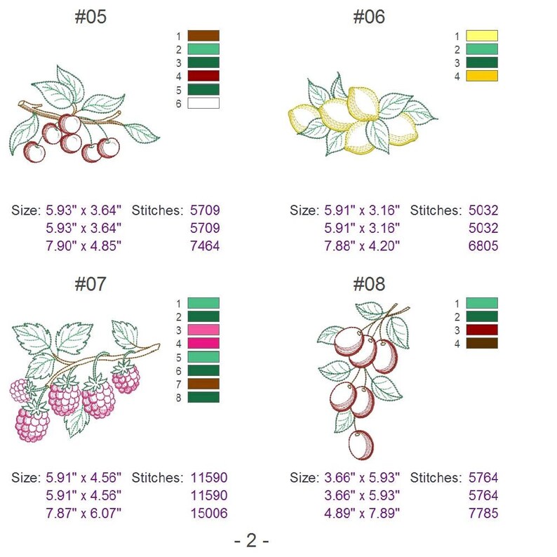 Vintage Fruit Machine Embroidery Designs Instant Download 5x5 6x6 8x8 ...