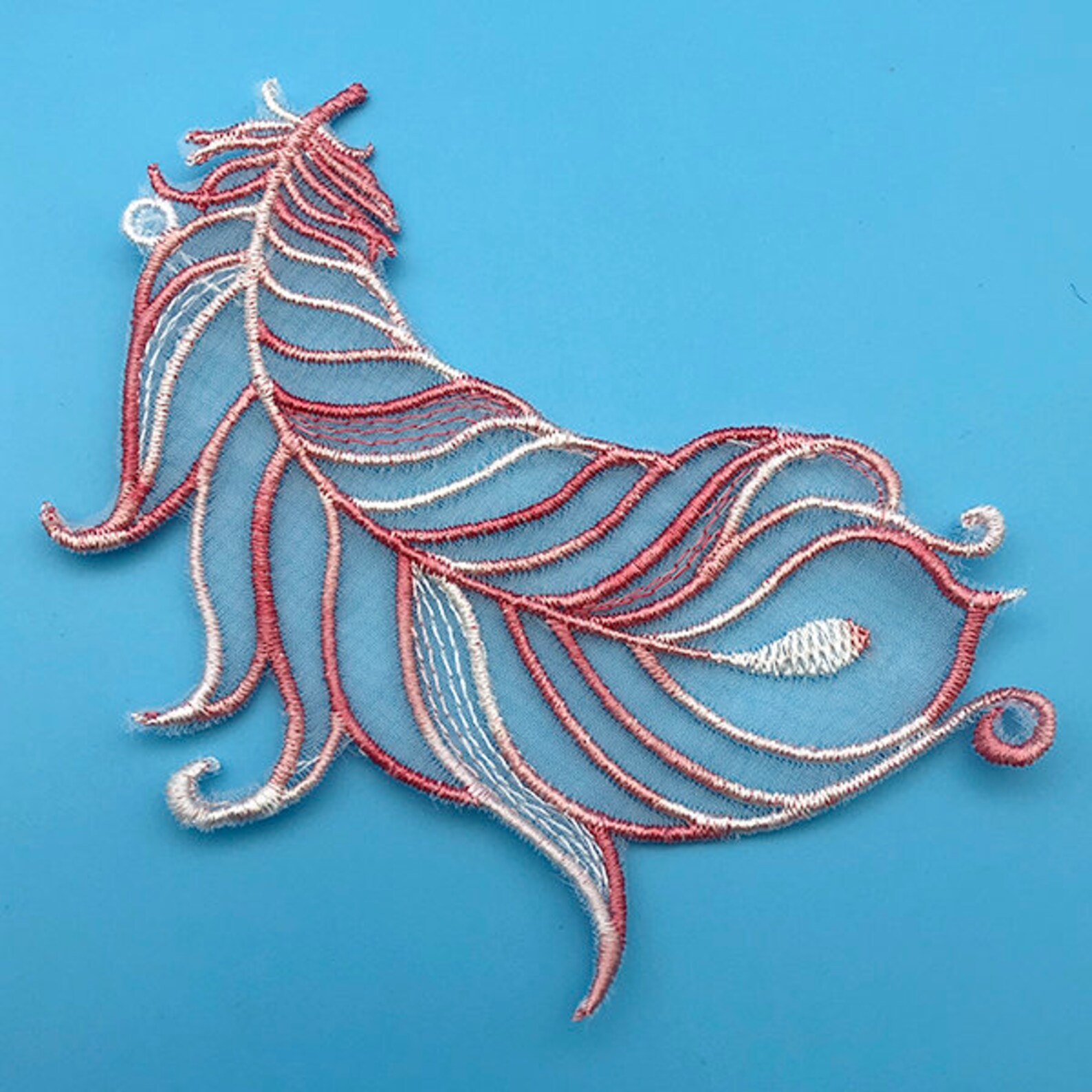 Organza Feathers Machine Embroidery Designs Instant Download - Etsy