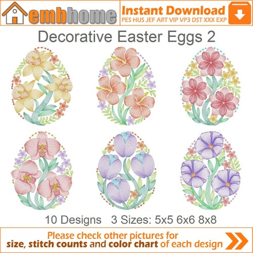 Happy Easter Machine Embroidery Designs Instant Download 5x5 - Etsy