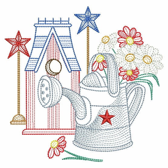 Vintage Patriotic Designs Machine Embroidery Designs Pack - Etsy