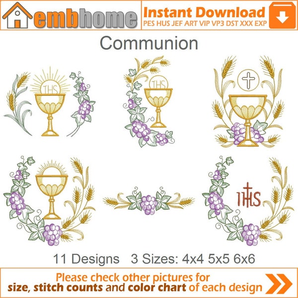 First Communion Embroidery - Etsy