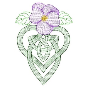 Celtic Flowers Machine Embroidery Designs Pack Instant Download 4x4 5x5 ...