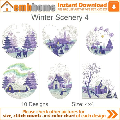 Enchanted Sewing Machine Embroidery Designs Pack Instant - Etsy