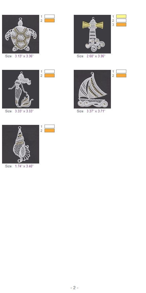 FSL Summer Fun Free Standing Lace Machine Embroidery Designs - Etsy