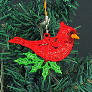 FSL Christmas Cardinal Free Standing Lace Machine Embroidery Designs ...