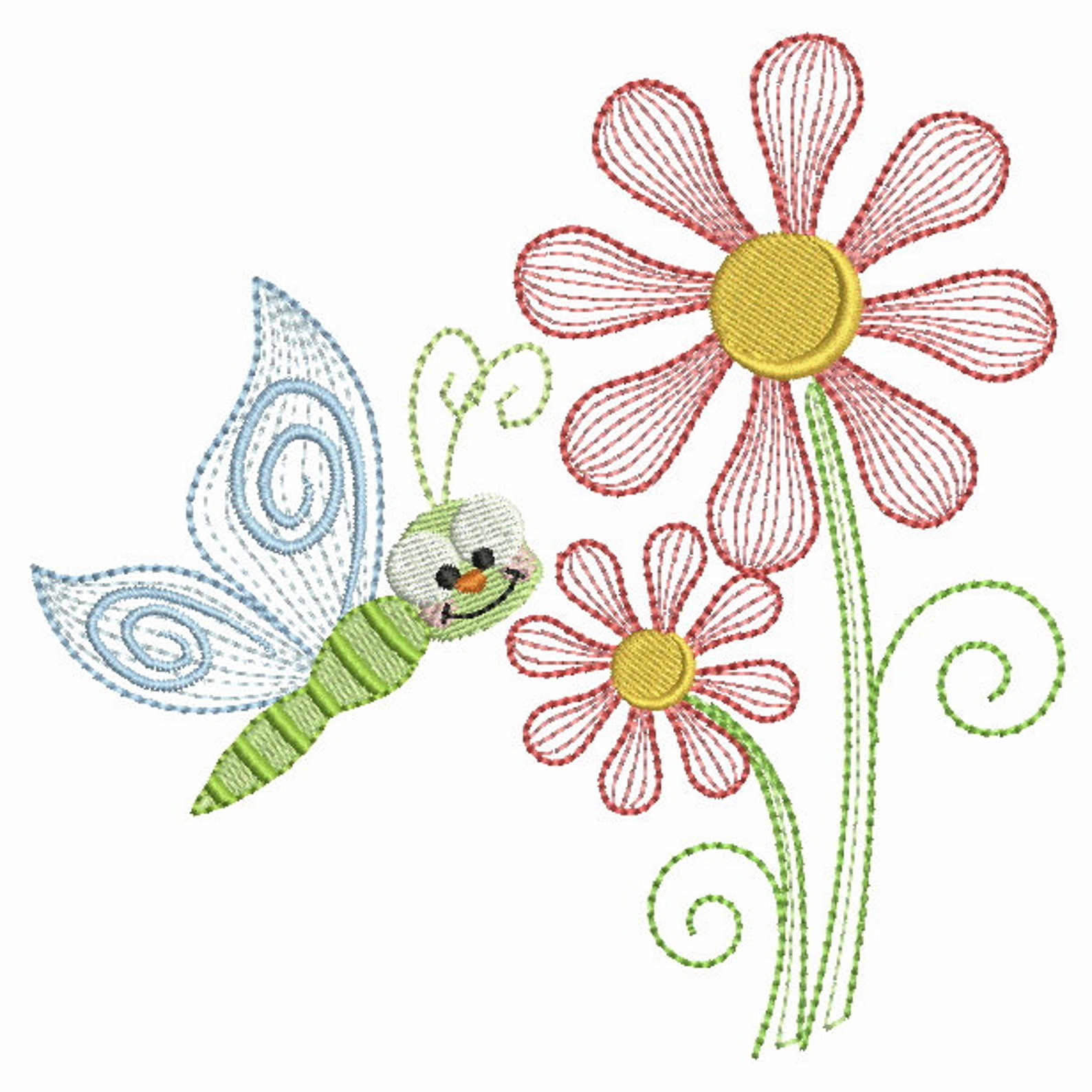 Spring Bugs Machine Embroidery Designs Instant Download 4x4 5x5 6x6 ...
