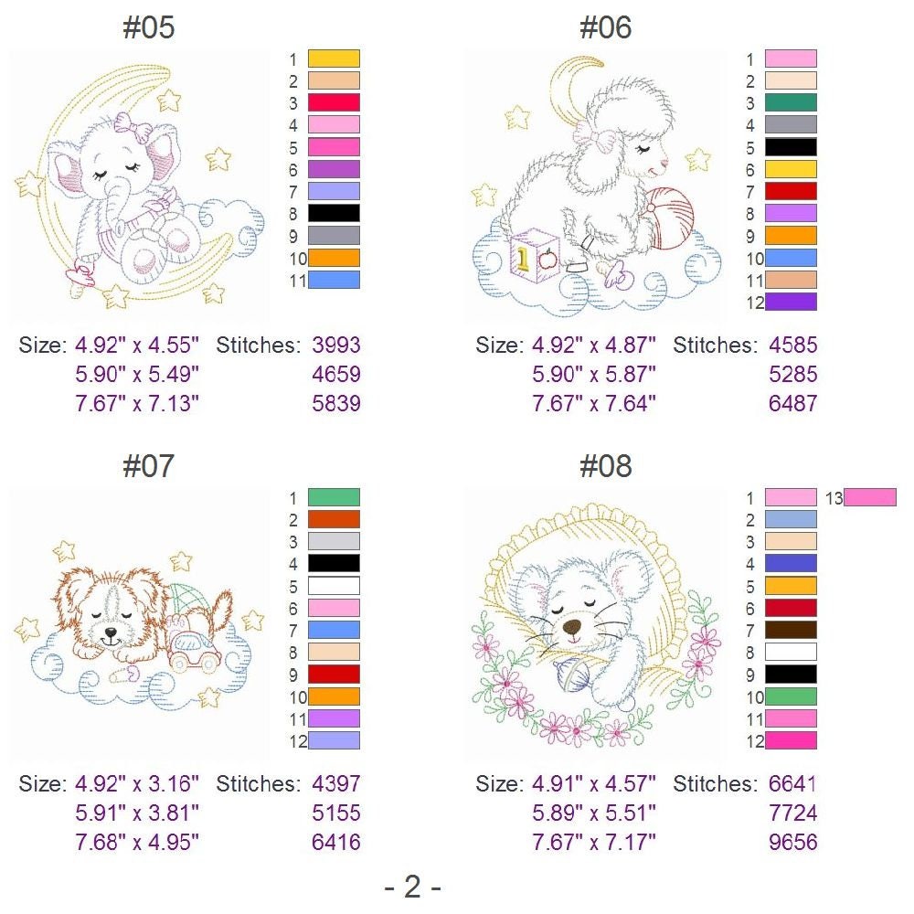 Vintage Sweet Dreams Machine Embroidery Designs Instant - Etsy