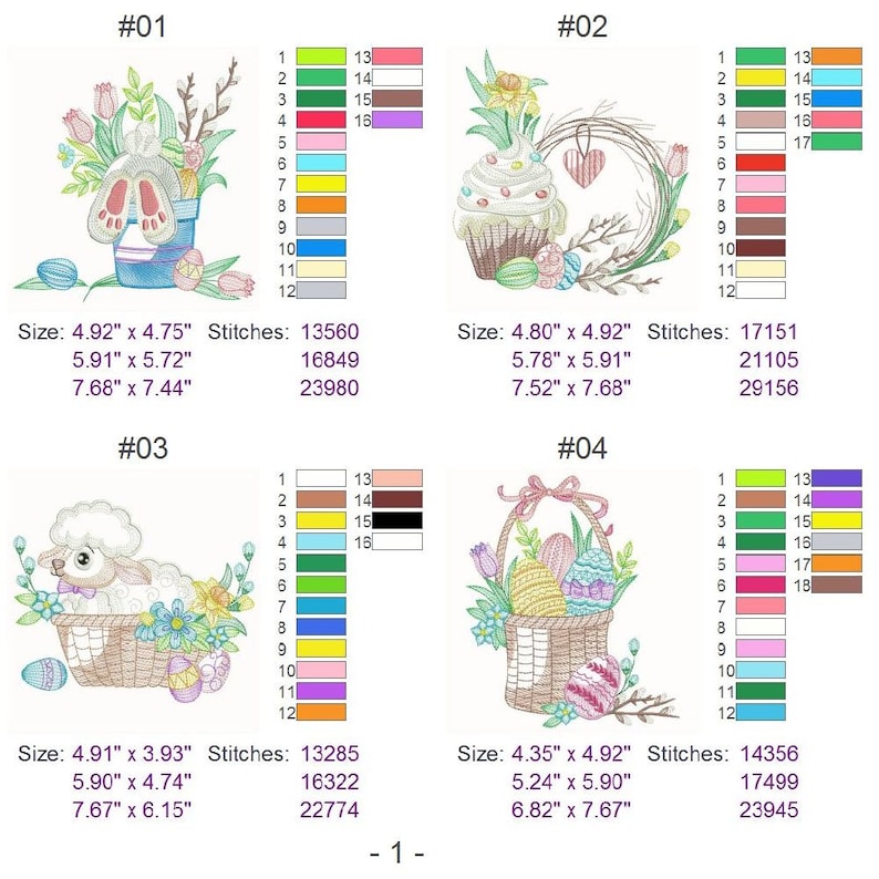 Happy Easter Machine Embroidery Designs Pack Instant Download - Etsy