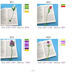 FSL Floral Bookmarks Free Standing Lace Machine Embroidery Designs ...