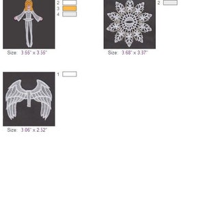 3D FSL Angels Free Standing Lace Machine Embroidery Designs - Etsy