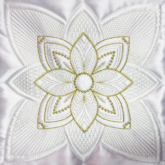 Trapunto Candlewicking Quilt Machine Embroidery Designs Pack - Etsy