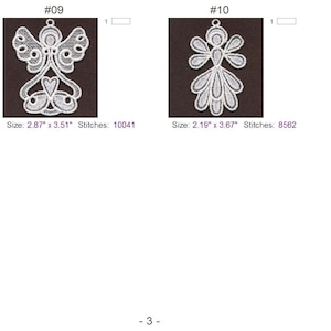 FSL Fancy Angels Free Standing Lace Machine Embroidery Designs Instant ...
