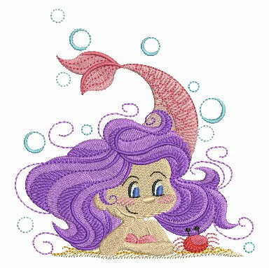 Cute Mermaids Machine Embroidery Designs Pack Instant Download - Etsy