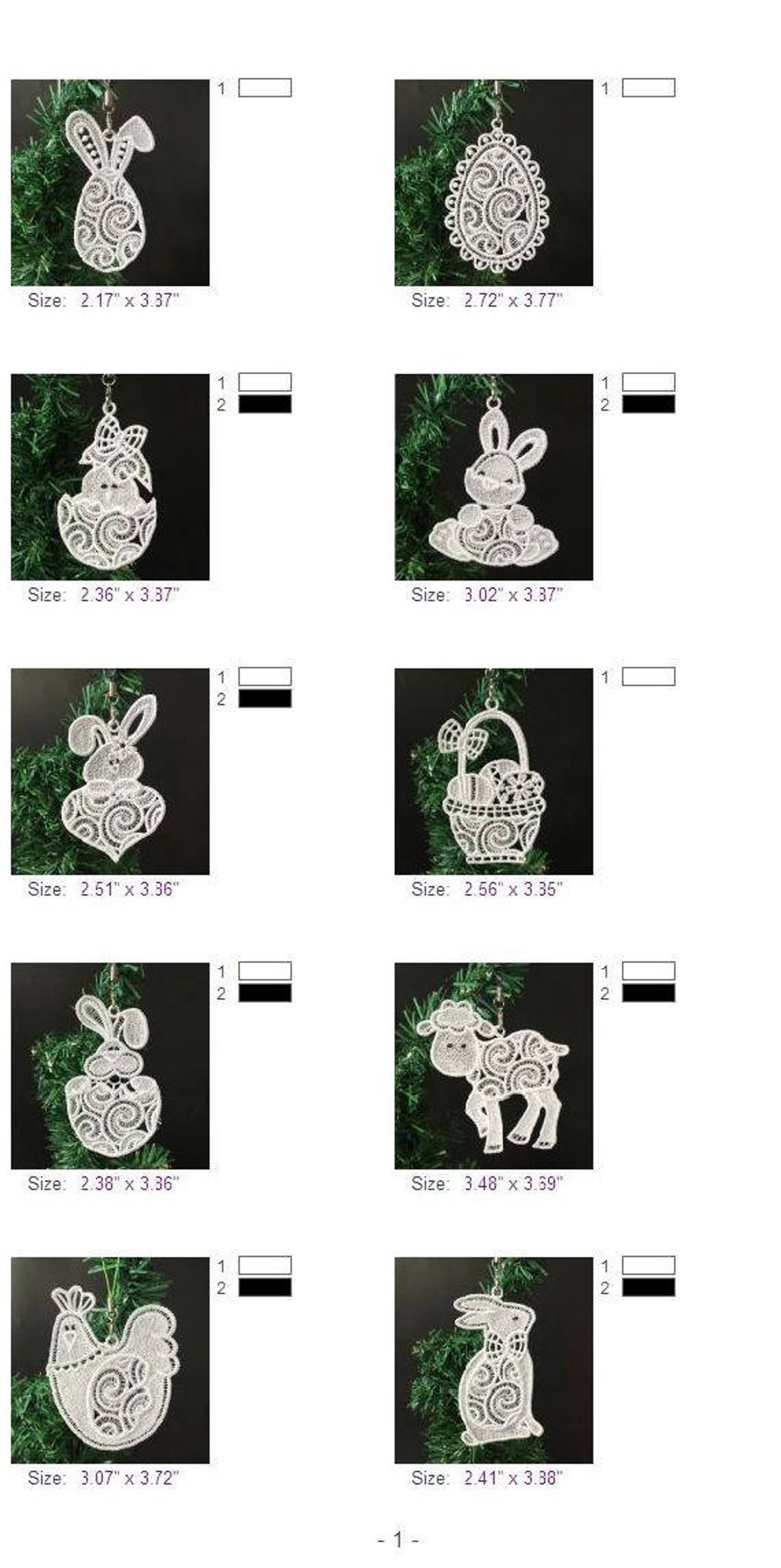 FSL Easter Fun Free Standing Lace Machine Embroidery Designs - Etsy