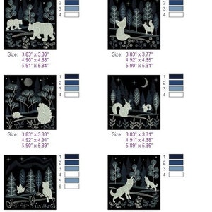 Winter Woodland Scene Machine Embroidery Designs Instant - Etsy